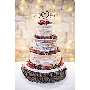 Rustic Wedding Arrow Cake Topper | Decoration | Beach wedding | Bridal Shower | Initials Cake Topper | Rustic Country Chic Wedding Top