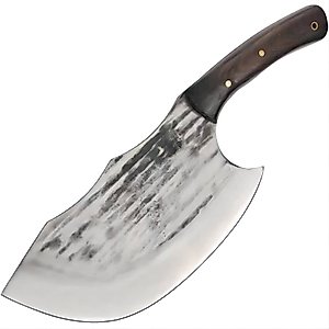 Chinese-Husa Hand-Forged Cleaver Butcher Chef-Knife - High Carbon Stainless Steel HRC62 - Knife for Pro Chef, Home, Restaurant, Outdoors