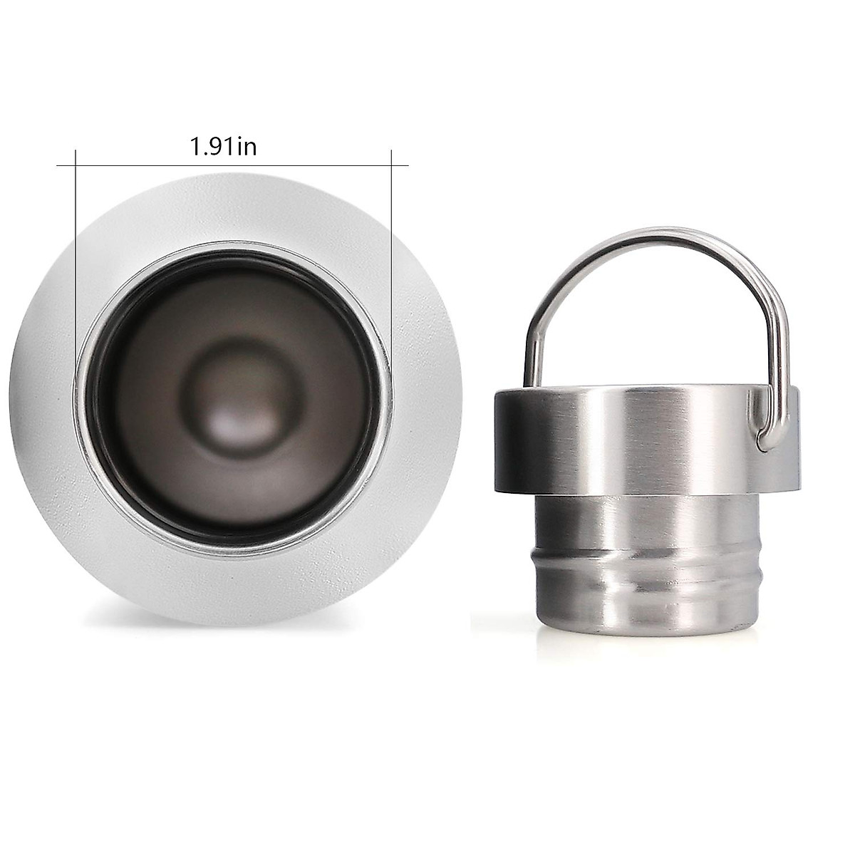 Replacement Lid for Hydro Flask Standard Mouth 12, 18, 21, 24 oz & Simple Modern Ascent 12-64oz Bottles BPA-free Leakproof Metal Lid Water Bottle Accessories