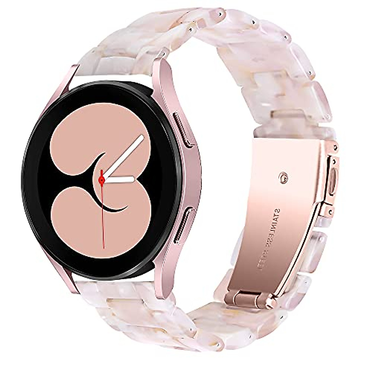 OCEBEEC Resin Bands Compatible with Samsung Galaxy Watch 6 5 4 Band 40mm/44mm, Watch 5 Pro 45mm, Galaxy Active 2, 20mm Band for Galaxy Watch 4 Classic 42mm 46mm, Watch 6 Classic 43mm/47mm Women