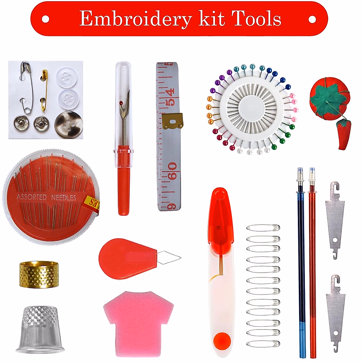 188 Embroidery Floss Set Including Cross Stitch Threads Friendship Bracelet String with 2-Tier Transparent Box, Floss Bobbins and Cross Stitch Kits