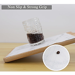 Shelf Liner for Kitchen Cabinets 15 Inch Wide X 20 Ft Non Adhesive Cabinet Drawer Liners for Shelves Non Slip Waterproof Marble Printed Mat for Closet Bathroom Pantry Cupboard Refrigerator