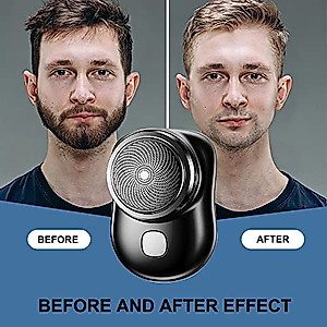 Mini-Shaver, Portable Electric Shaver, Mini Electric Razor Shavers for Men, Rechargeable Shaver Easy One-Button Use Suitable for Home,Car,Travel