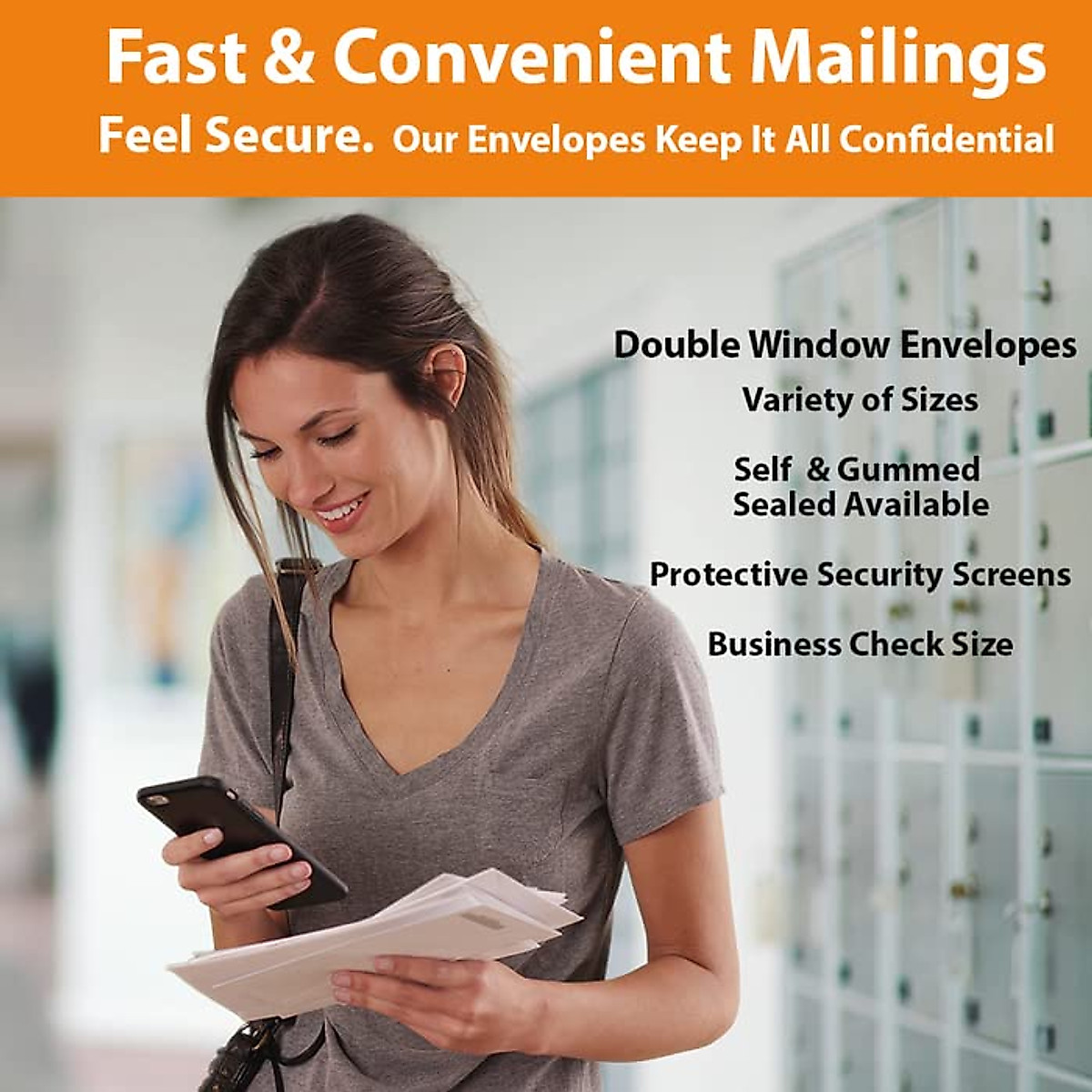 Checks for Less Check Envelopes, Double Window Envelopes, Tinted Security Envelopes, Wallet Check Envelopes for Software Compatible Checks (500 Envelopes, 6.25” x 3.5”)