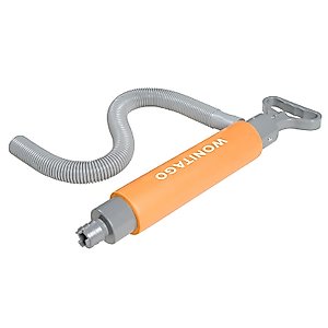 LINGVUM Bilge Pump for Kayak Canoe and Boat - 17 Inch Manual Portable Kayak Hand Water Pumps with Reversible Hose Orange
