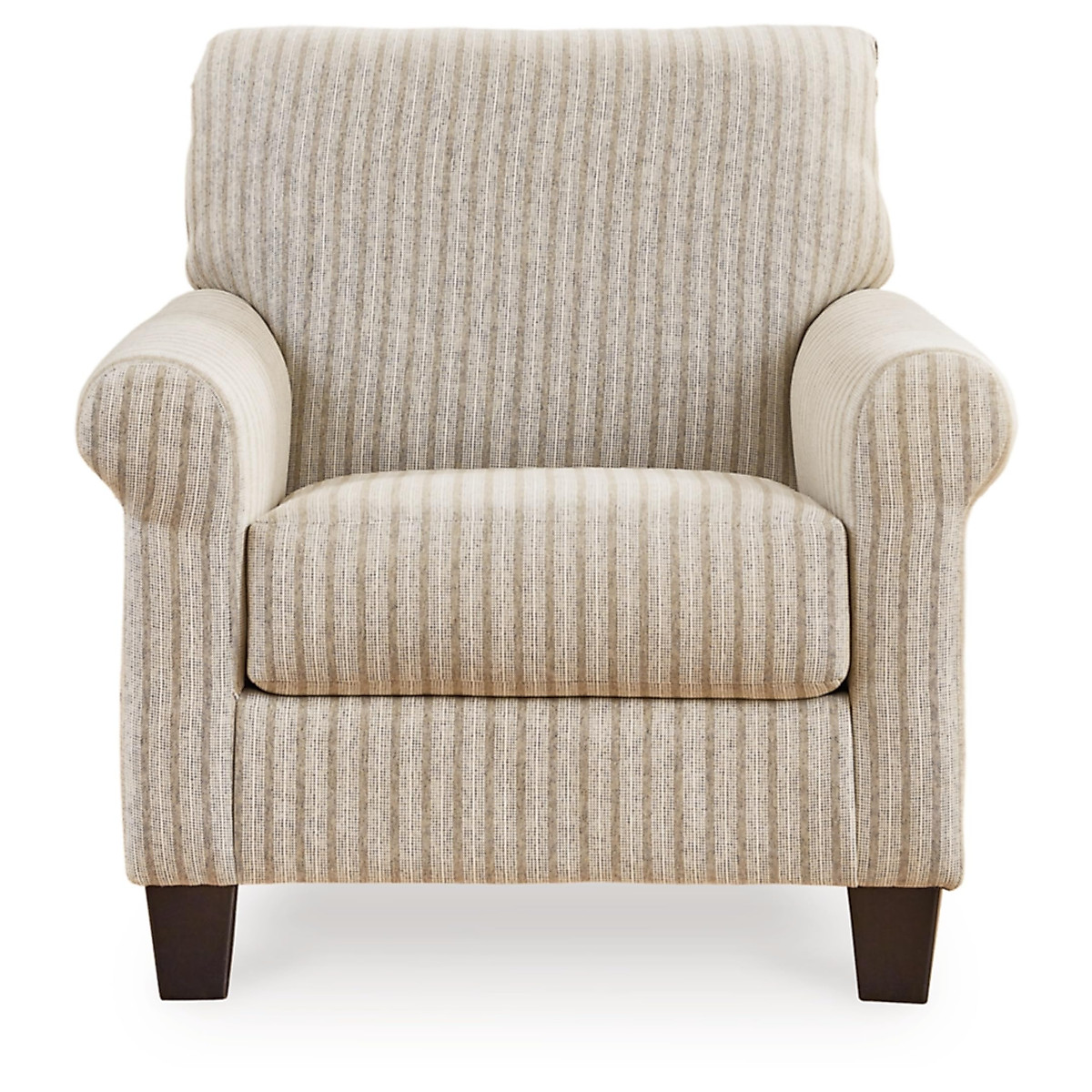 Signature Design by Ashley Valerani Classic Striped Upholstered Accent Chair, Beige
