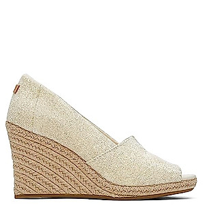 TOMS Women's, Michelle Sandal Natural Metallic 7 M