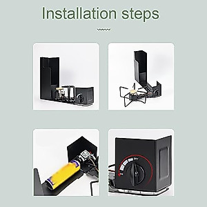 Folding Camping Cassette Stove Portable Camp Gases Burner Butane Stove 2400W with Electronic Ignition for Outdoor Cooking Picnic (Color : Black)