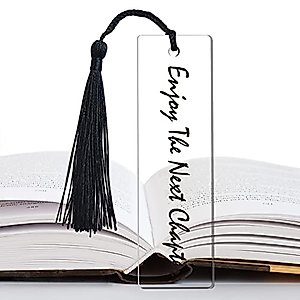 Enjoy The Next Chapter Funny Inspirational Bookmark, Funny Reader Gifts, Reading Gifts, Gift for Men and Women, Book Lover Friends Girl Sister Female Gifts