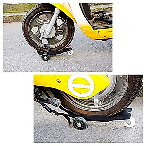 Pearlead ABS Tri-Dolly Motorcycle Wheel Moving Dolly with Fixed Belt Straps 330-lb Load Capacity