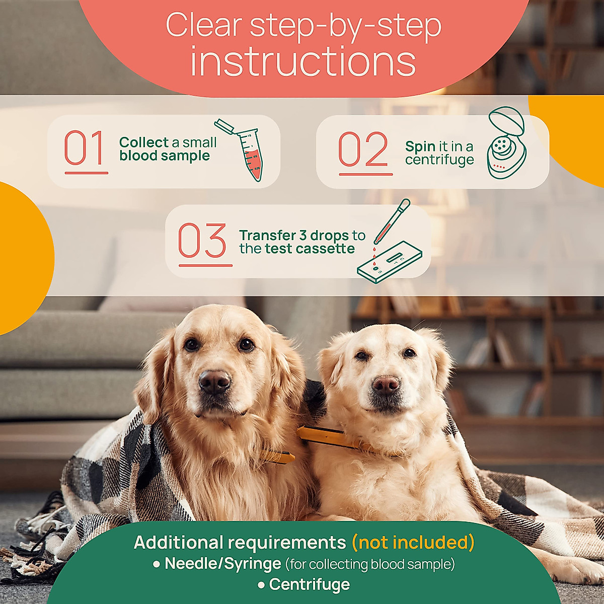 Dog Pregnancy Test for Breeders - Accurate Results and Clear Instructions - Blood Test with Additional Requirements, Check Product Details Before Purchase - at Home Canine Pregnancy Test Kit - 2-Pack