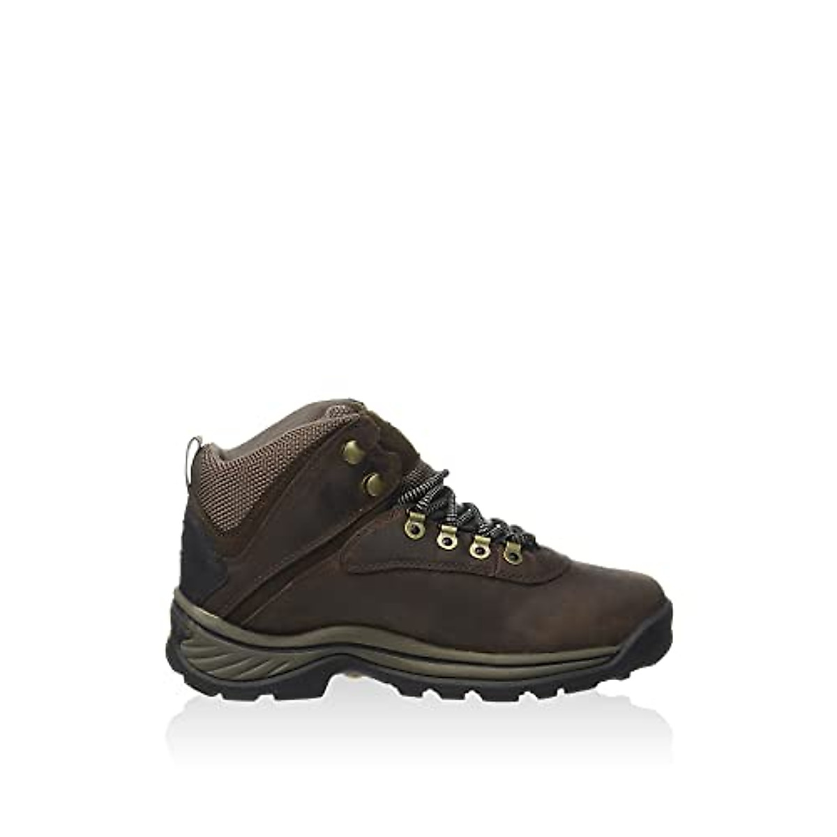 TimberlanD Women's White LeDge MiD Ankle Boot,Dark Brown,8 M US