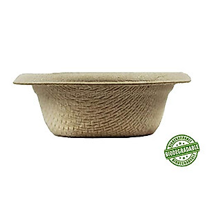 Pangea Small Biodegradable Gecko Food & Water Cups 100 Ct, tan (SPC-100)