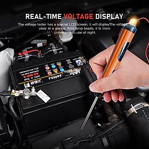 PARANNIC Test Light Automotive - 5-12-30 Volt Circuit Fuse Trailer Wiring Continuity Tester Digital LED Circuit Tester