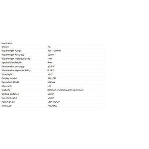 Laboratory Vis Spectrophotometer
