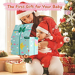 5 in 1 Montessori Toys for Babies 0-3-6-12-18 Months and Up: Infant Gifts Play Set Kids Sensory Learning Activity for Age 1 Year Old Boy Girl 4 7 8 9 Birthday Box Travel Bath Stacking Essentials Stuff