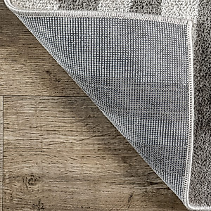 nuLOOM Sena Modern Rainbow Area Rug, 9x12, Light Grey