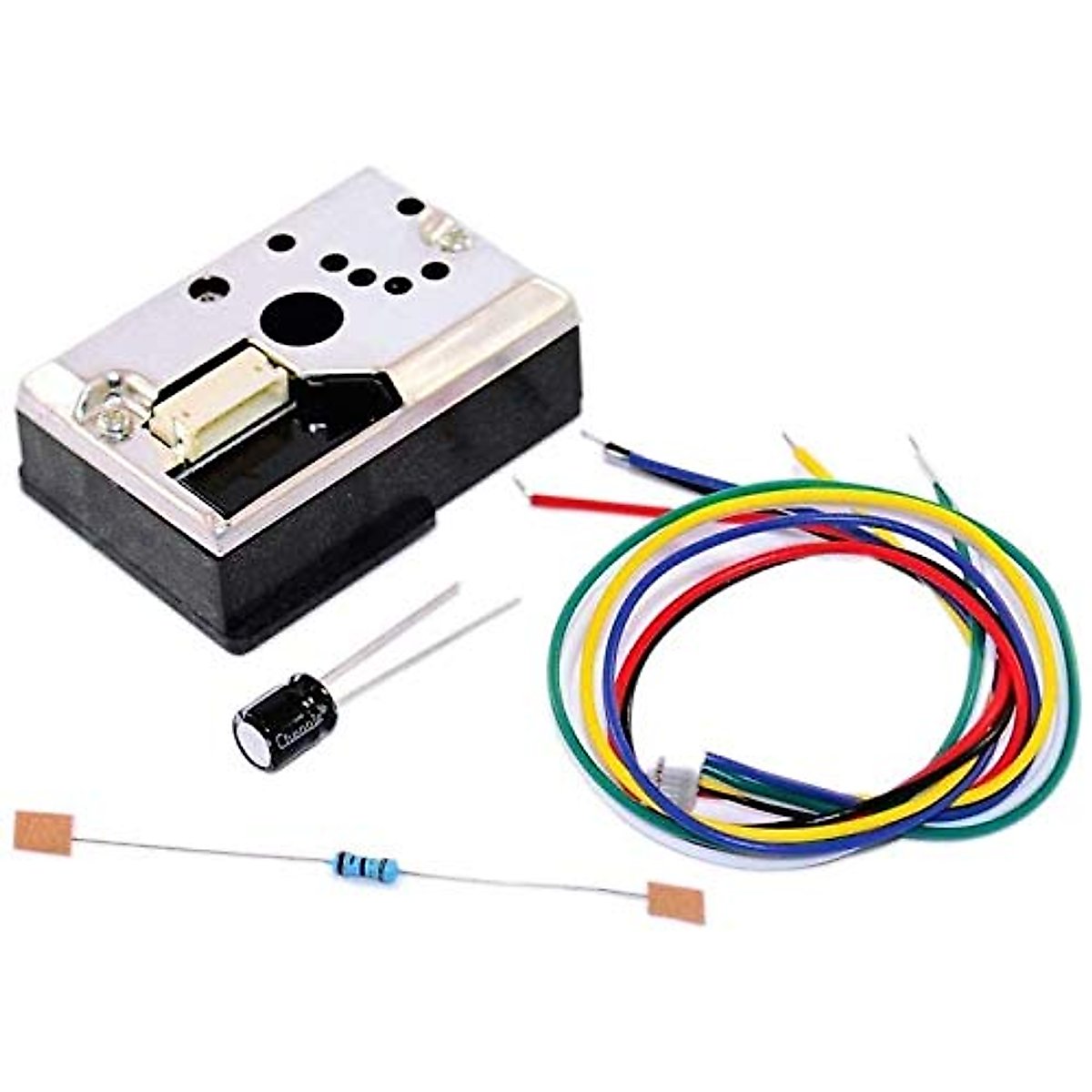 ZYM119 GP2Y1014AU0F Compact Optical Dust Sensor Compatible GP2Y1010AU0F GP2Y1010AUOF Smoke Particle Sensor with Cable Circuit Board