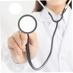 BUTIFULSIC 2pcs Diaphragm Stethescope Case Spare Parts Pediatric Diaphragm Assembly Accessories Pediatric Diaphragm with Rim Ear Tips Grey Pvc