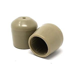 100 Pack Chair Leg Caps for Party Rental Style Plastic Folding Chairs, Fits 3/4 Inch Dia. Frame, Protect Floors Gray