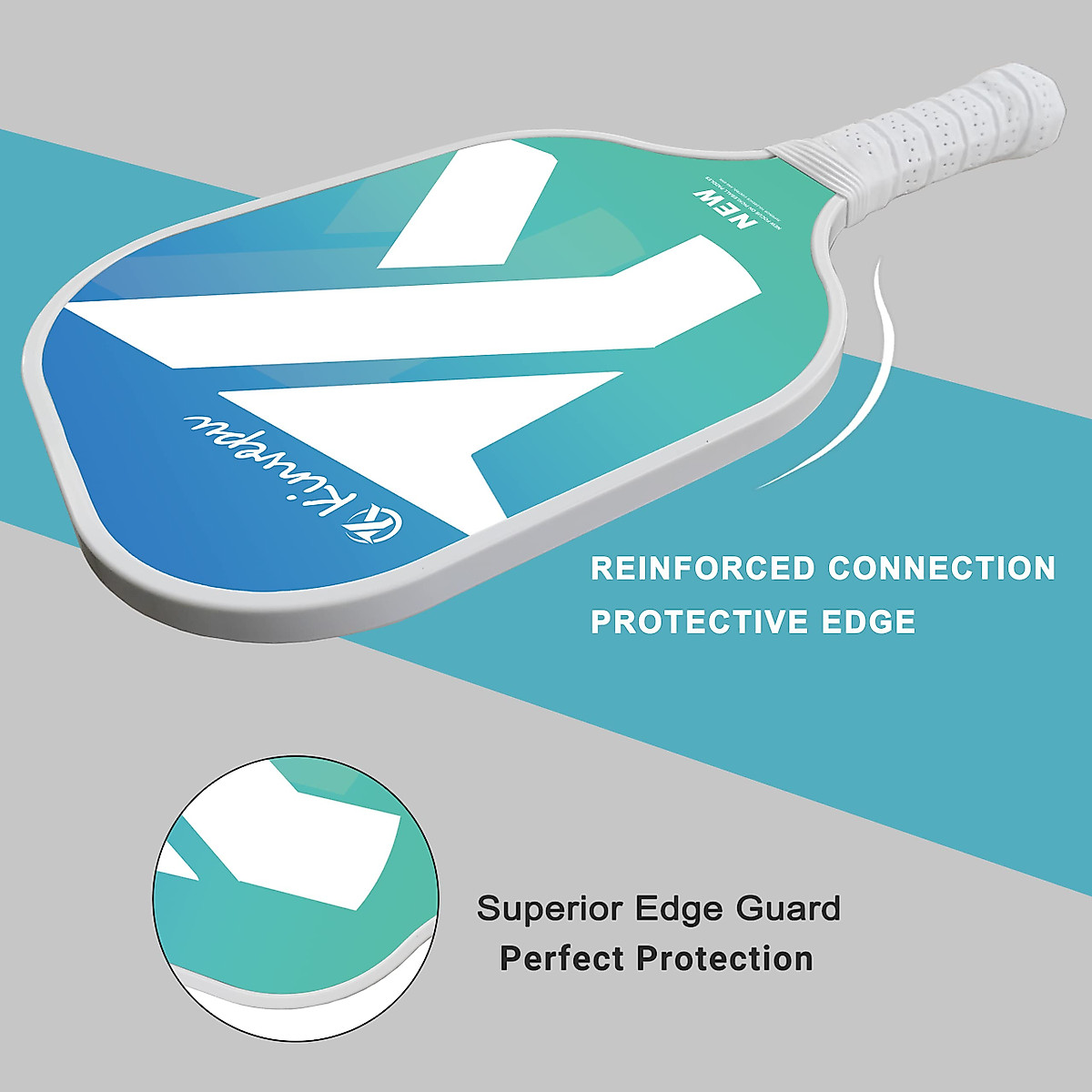 Pickleball Paddles Set of 6 Graphite Pickleball Set with Honeycomb Core and Comfort Grip,Pickle-Ball Equipment Includes 6 Paddles,6 Balls,1 Portable Carry Bag,6 Sports Cold Towel,2 Ball Retriever