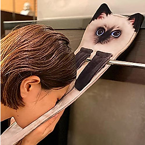 Infaccial Cat Hand Towels for Bathroom Kitchen-Cute Cat Hanging Towel Decorative Animal Washcloths Face Towels Cat Decor-Funny Housewarming Cat Gifts for Cat Lovers (Siamese Cat)
