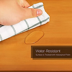 MoNiBloom Bamboo Kitchen Storage Cabinet 5 Tier Freestanding Sideboard with 3 Open Shelves and Doors, Floor Cabinet, Display Unit for Home, Natural