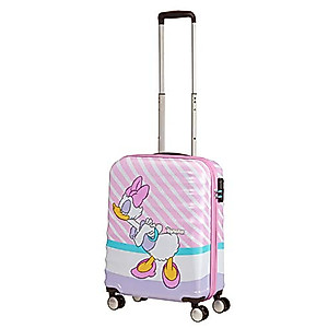 American Tourister Unisex Adult Spinner S (55 cm-36 L), Multicolour (Daisy Pink Kiss)