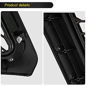 BoardRoad Front Grille Front Hood Grill Raptor Style Matte Black with 3 LED Lights Fit For 04-08 Ford F150 Including XL XLT FX2 FX4 STX XTR Flotillera Lariat King Ranch Platinum