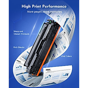 DMGE 201X Toner Cartridges 4 Pack - High Yield Replacement for HP 201X Black HP 201X 201A Compatible with HP Color Laserjet Pro MFP M277dw Toner,M252dw Toner,M277 M252 Series Printer