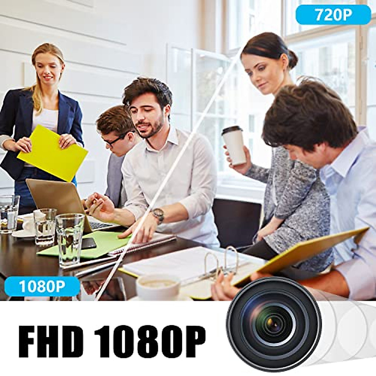 TKQTZ 64GB Camera Pen 1080P Motion Detection Security Camera Pen with Mini Spy Hidden Camera for Indoor Outdoor Meetings and Classrooms