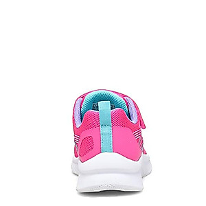 Skechers Girls Microspec-Bold Delight Sneaker, Hot Pink, 2 Little Kid