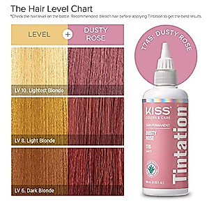 Kiss Tintation Semi-Permanent Hair Color 5 Ounce (Dusty Rose)