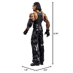 Mattel WWE WrestleMania Undertaker Action Figure , Collectible with 10 Points Articulation & Life-like Detail, 6-inch