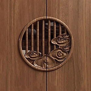 Shoe rack Chinese Style Shoe Cabinet with Wood Frame, Shoe Organizer with Doors and Drawer, Freestanding Shoe Storage Cabinet for Entryway Living Room Shoe Storage Organizer ( Size : 80x35x100cm )