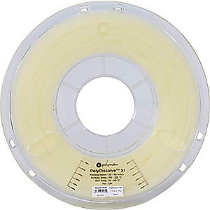 Polymaker PVA Filament 1.75mm Water Soluble Filament 750g Spool - PolyDissolve S1 Support Material Filament for PLA 3D Printer Filament, Soluble PVA Filament 1.75 3D Printing PVA Dissolvable Filament