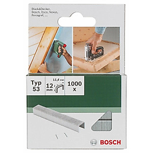 Bosch 2609255822 12mm Type 53 Fine Wire Staples (Pack of 1000)