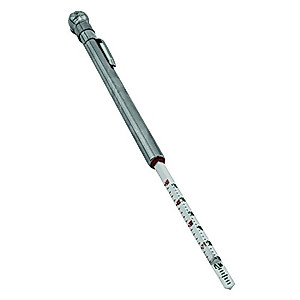 Milton S-921 Pencil Tire Pressure Gauge, Passenger Car, With Built-in Deflator Valve, Durable Plated Brass, Pressure Measured In PSI & kPa