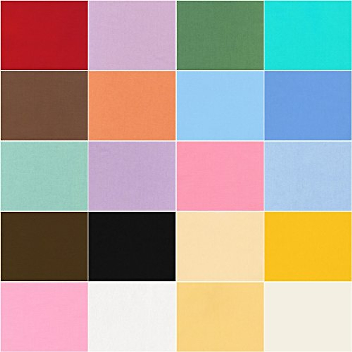 Darlene Zimmerman Kona Cotton Solids 30's Palette Roll Up 40 2.5-inch Strips Jelly Roll Kaufman