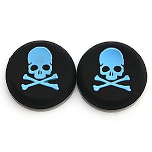 Gametown 2 Silicone Thumb Grip Stick Cover Caps For Sony PS4 PS3 PS2 Xbox 360 Xbox one Analog Controller Blue