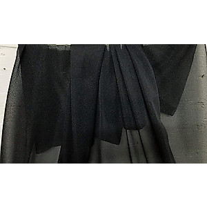 60" Black French Fuse Garment Construction Lightweight Fusible Interfacing Fabric by The Yard (White, 3 yds)