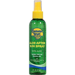 Banana Boat Aloe After Sun Spray, 6oz | Aloe Vera Spray with Cucumber Extract and Vitamin E, After Sun Care, After Sun Aloe, Aloe Spray for Sunburn Relief, 6oz