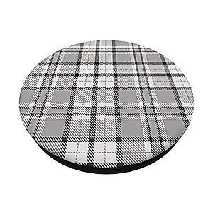 Grey Plaid Popsocket PopSockets PopGrip: Swappable Grip for Phones & Tablets