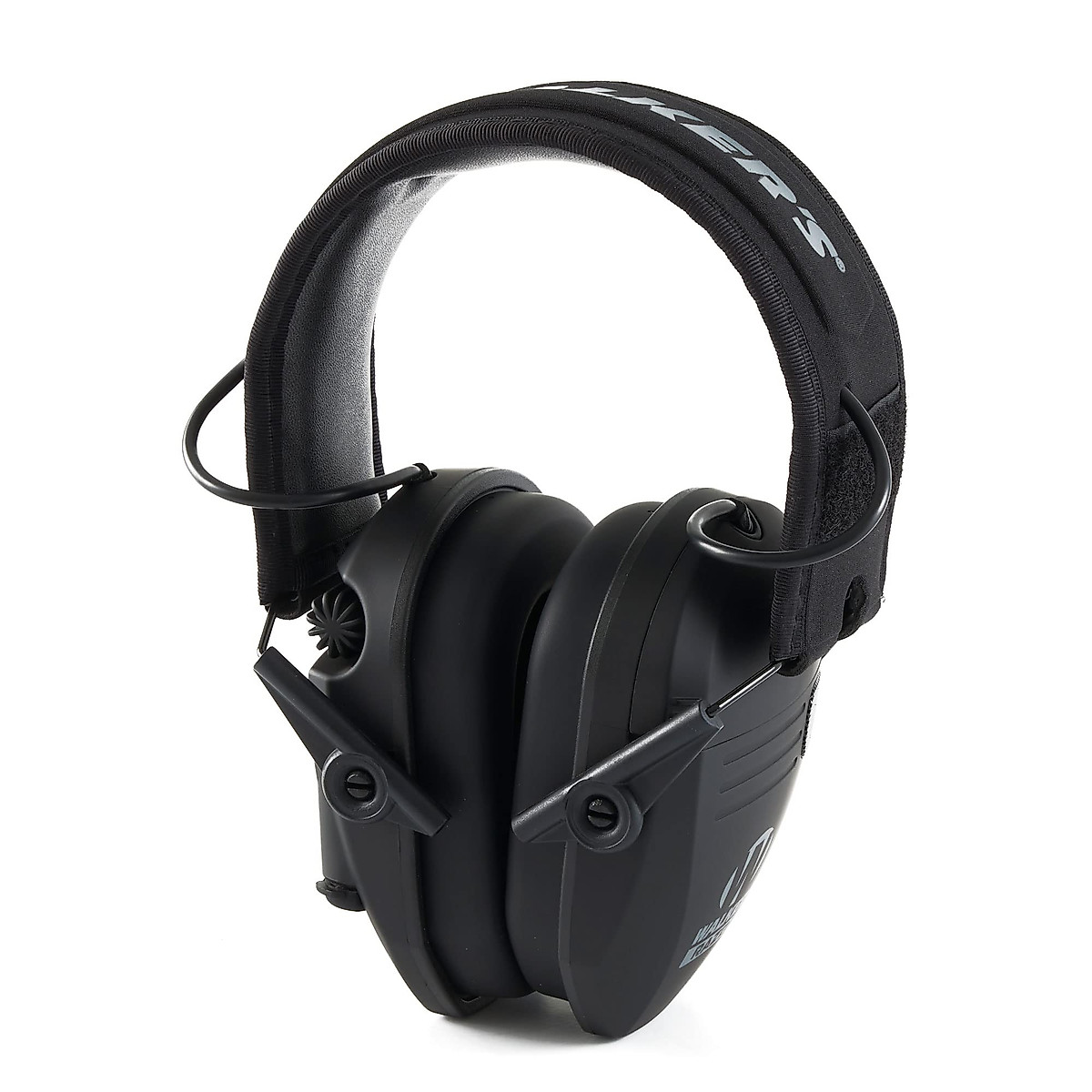 Walker's Razor Slim Shooter Electronic Hearing Protection Earmuffs with 23dB Noise Reduction and Sound Amplification, Black Punisher
