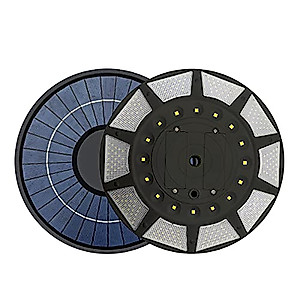 enrybia Solar Flag Pole Light Outdoor Dusk to Dawn, 266 led Light, 4200lm Super Bright Flag Pole LED, for Most 15 to 25 Ft In-Ground Flag Poles, Fits 0.5" Wide Flag Ornament Spindles (Black)