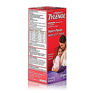 TYLENOL Children's Oral Suspension Grape Splash Flavor 4 oz