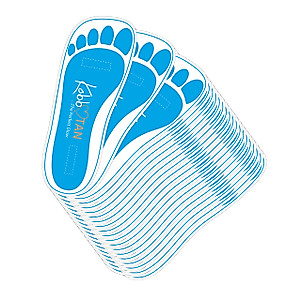 60 Pairs(120feets) Spray Tan Feet Pads For Sunless Spray Tanning in Blue
