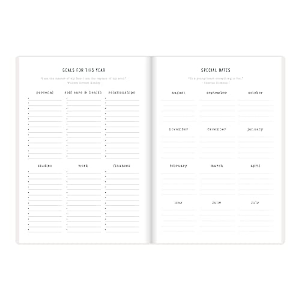 Letts of London Inspire Academic Weekly/Monthly Planner, August 2023 to July 2024, Week-to-View, Sewn Binding, Multilingual, A5 Size, 8.25" x 5.875", White (C031386-24)