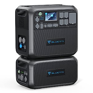 BLUETTI Portable Power Station AC200MAX and B230 External Battery Module, Expand to 4096Wh LiFePO4 Battery Backup w/ 4 2200W AC Outlets, Solar Generator for Home Use, Power Outage, Road Trip