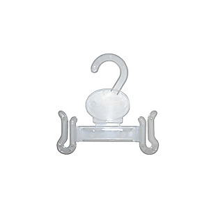 NAHANCO JLP156100 Plastic Sandal/Flip-Flops Display Hangers, 3 7/8" - Natural (Pack of 100)